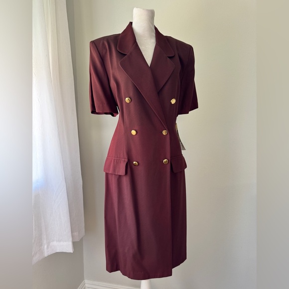 Dani Max | Dresses | Nwt Vintage 9s Lois Snyder Dani Max Brown Short ...